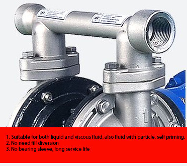 DN80 Electric Diaphragm Pump Positive Displacement Explosion Proof