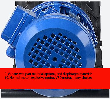 DN80 Electric Diaphragm Pump Positive Displacement Explosion Proof